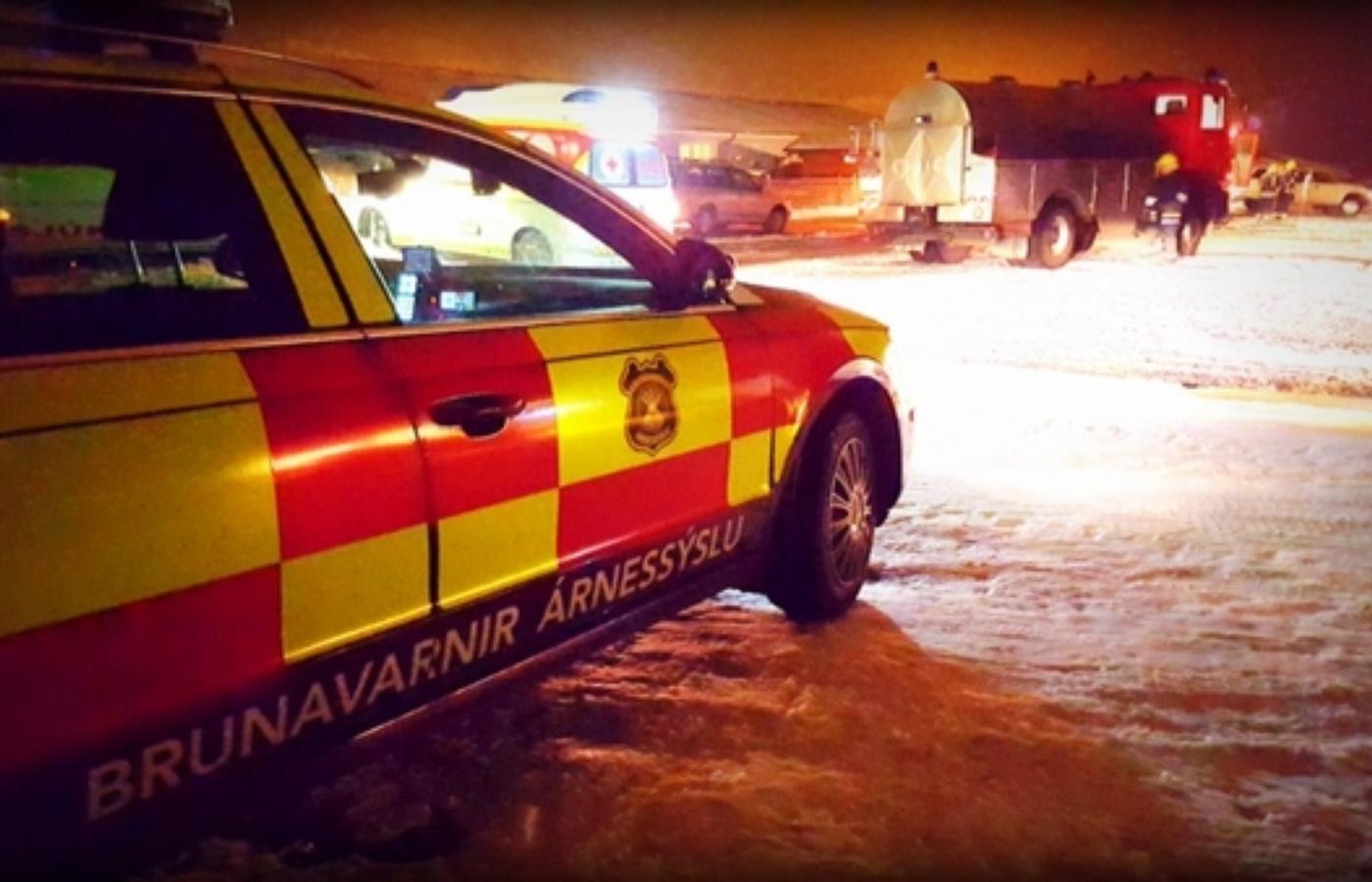 Eldur í garðyrkjustöð í Hveragerði - DV