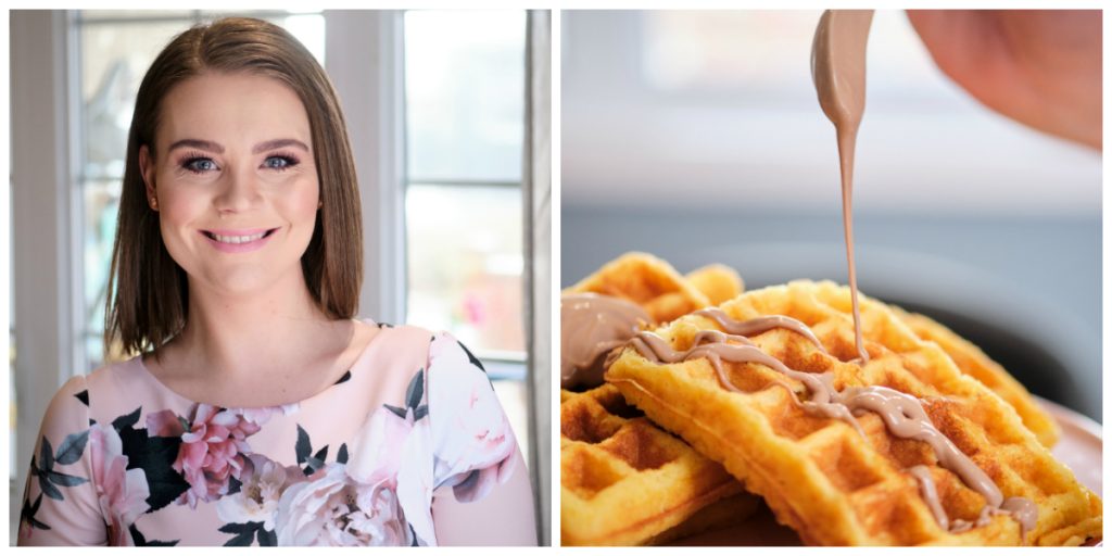 Ljúffengar ketó vöfflur og súkkulaði smyrja - DV