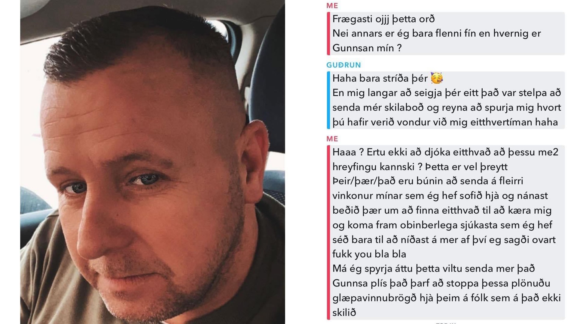 Reynir Bergmann segir að reynt sé að fá gamlar vinkonur hans til að ...