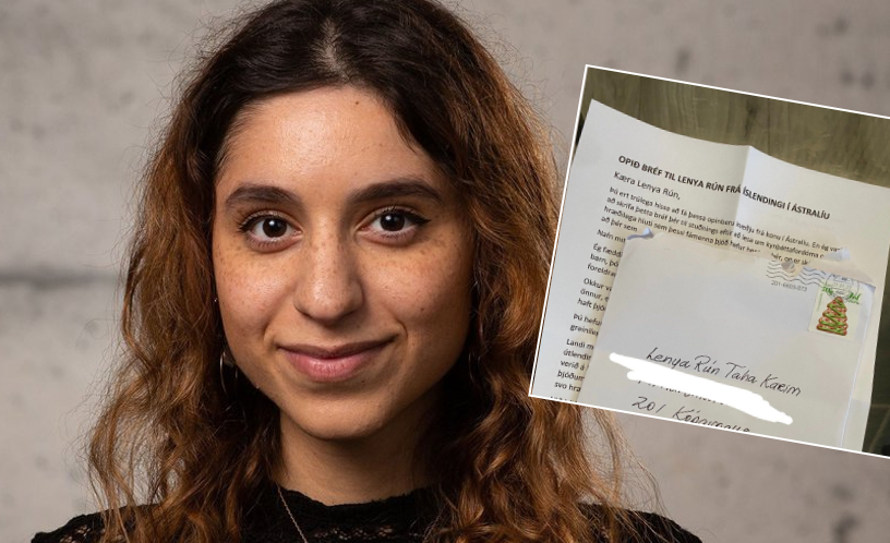 Lenya Rún fékk stuðningsbréf í pósti frá Íslendingi í Ástralíu ...