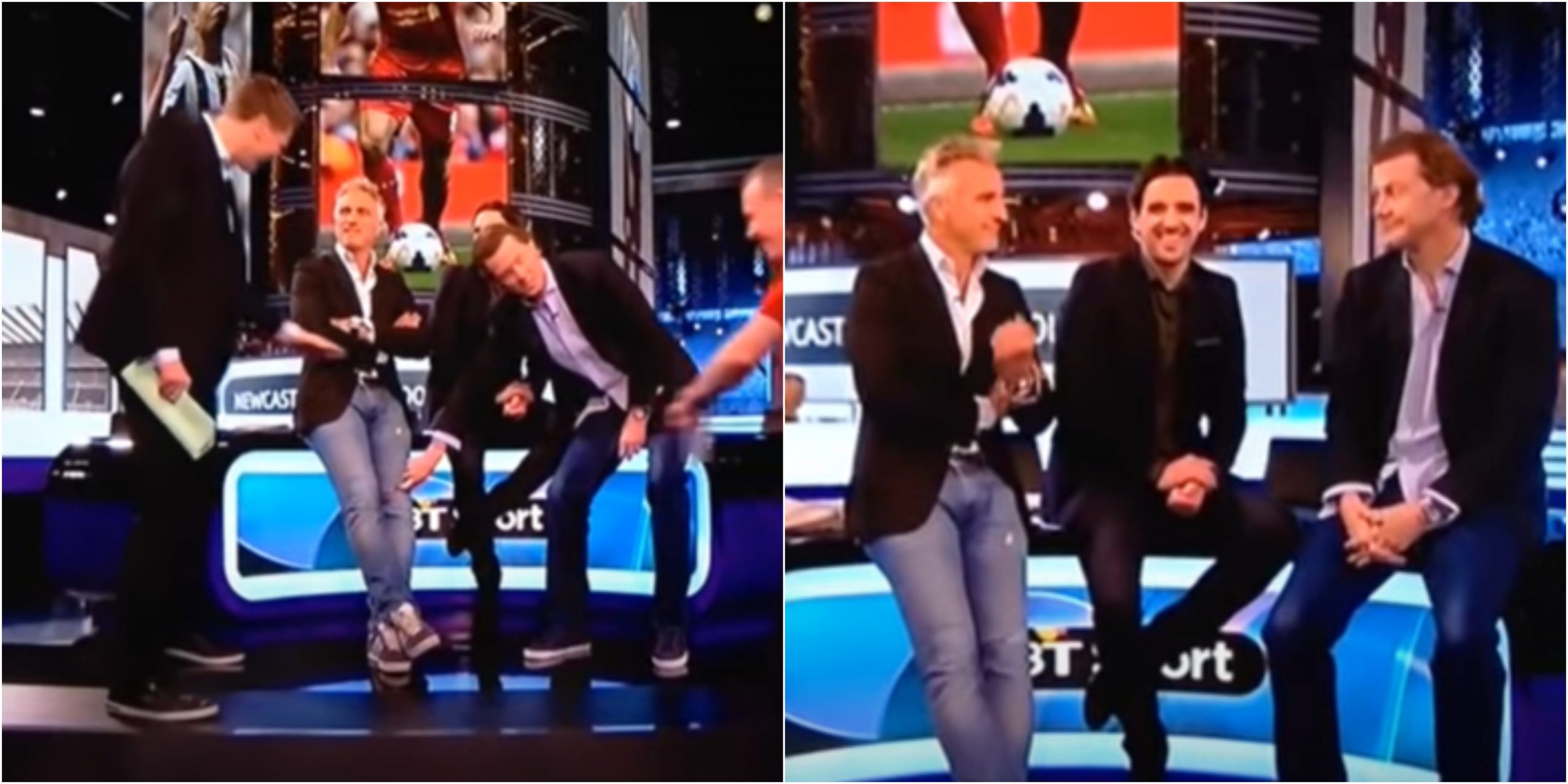 Sjáðu lygilegt atvik: Vissi ekki að hann væri enn í beinni útsendingu ...