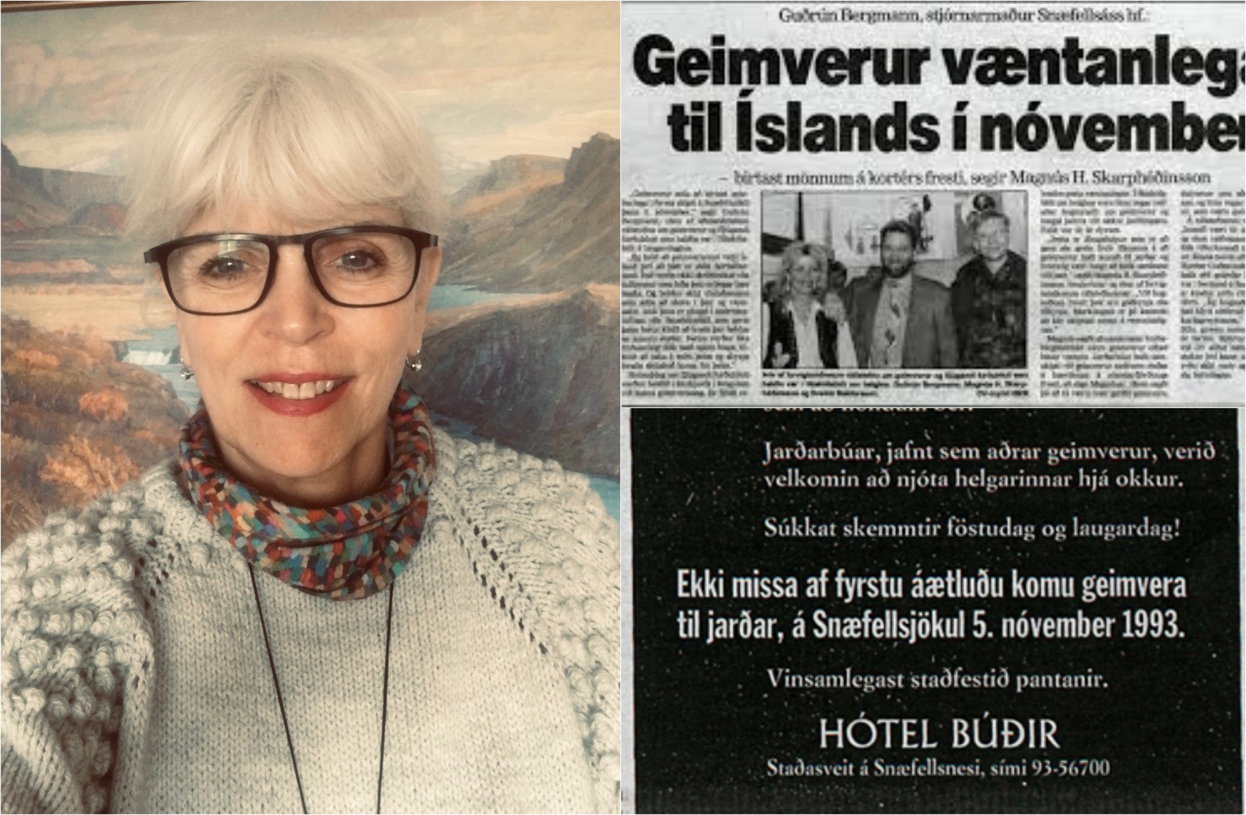 Guðrún segist hafa áreiðanlegar heimildir að geimverur hafi mætt á ...