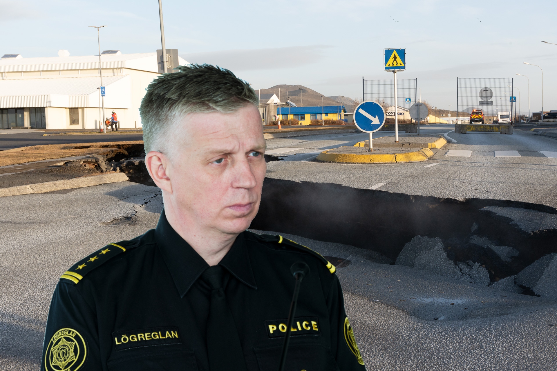 Grindavík sígur um 5-7 sentímetra á sólarhring – Misfella í malbiki í ...