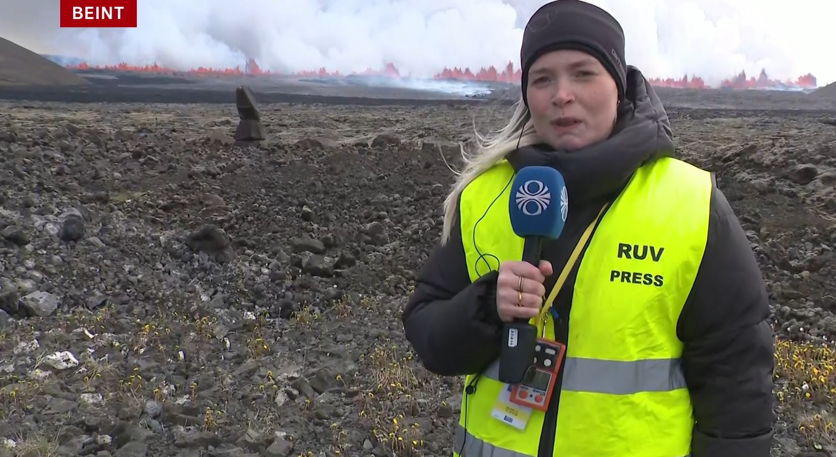 Sá gosið hefjast með berum augum og segir sjónarspilið magnað - „Við ...