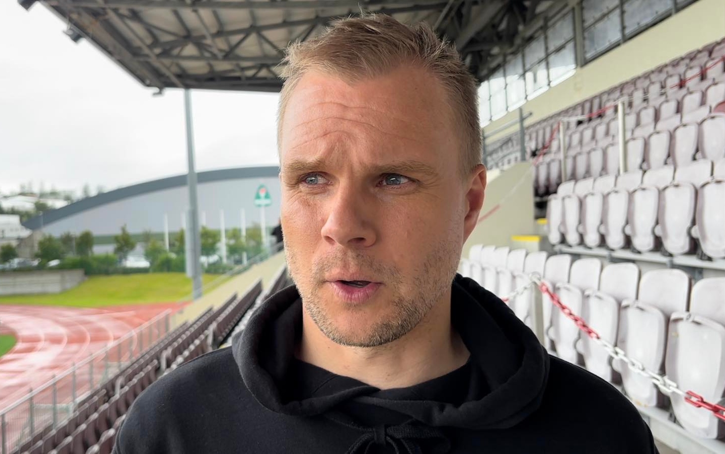 Halldór finnur ekki fyrir aukinni pressu eftir undanfarnar vikur ...