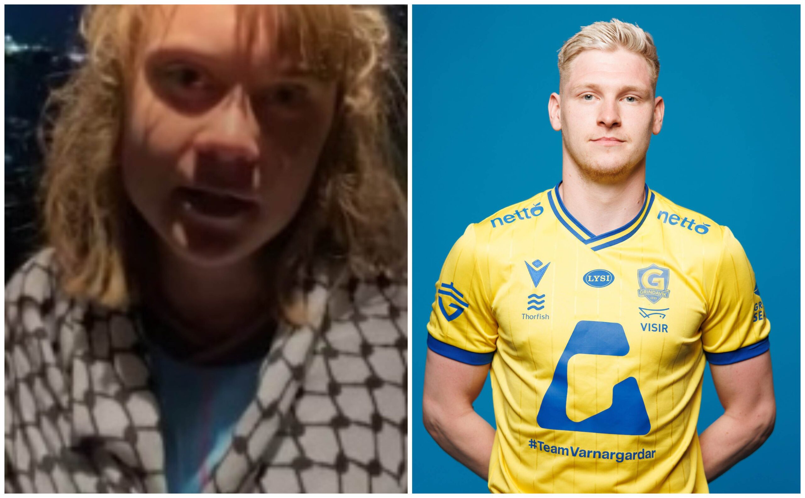 Atvik úr beinni útsendingu frá Grindavík í gær vekur athygli - Adam var ...